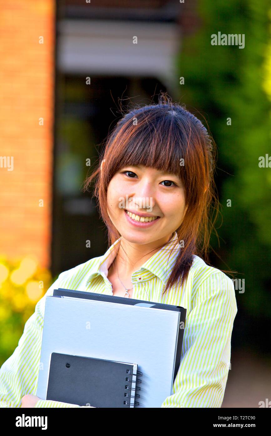 Asian Female Student Stock Photo - Alamy