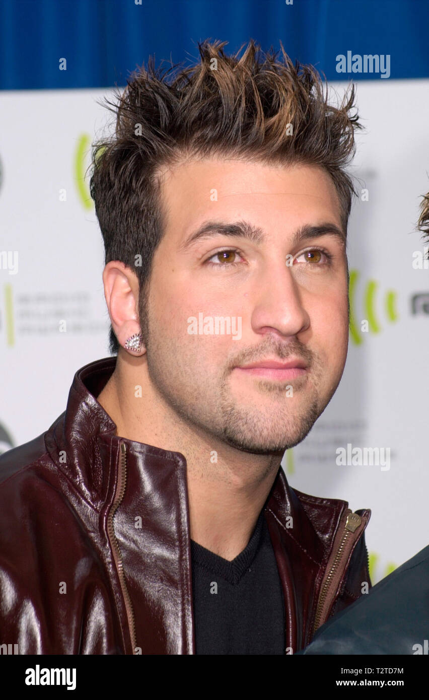 LAS VEGAS, NV. November 04, 2000: NSYNC star JOEY FATONE at the Radio ...