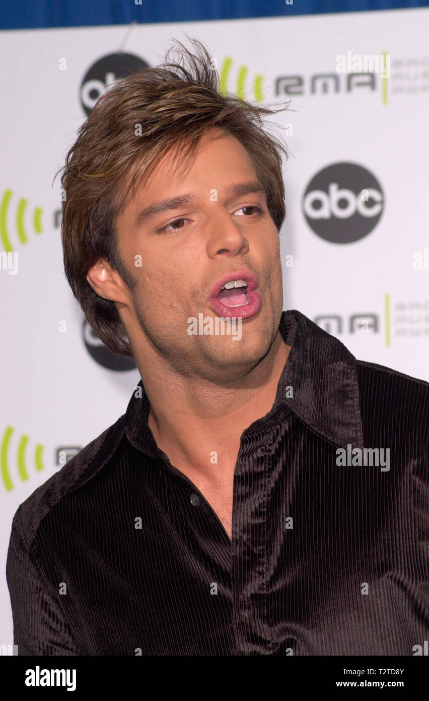 LAS VEGAS, NV. November 04, 2000: Singer RICKY MARTIN at the Radio ...