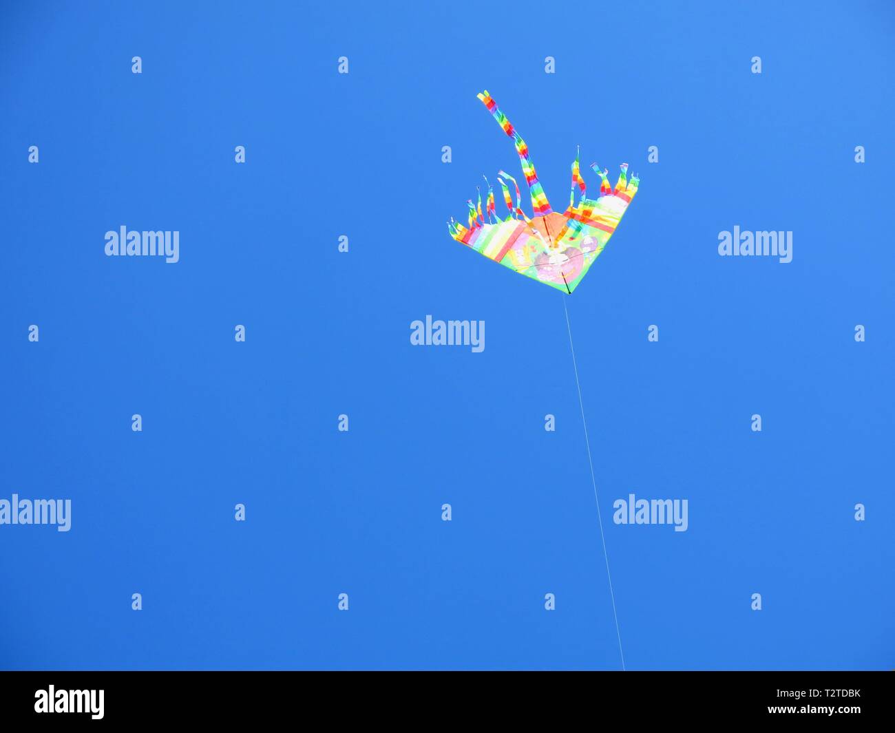 Flying coloured kite hi-res stock photography and images - Alamy