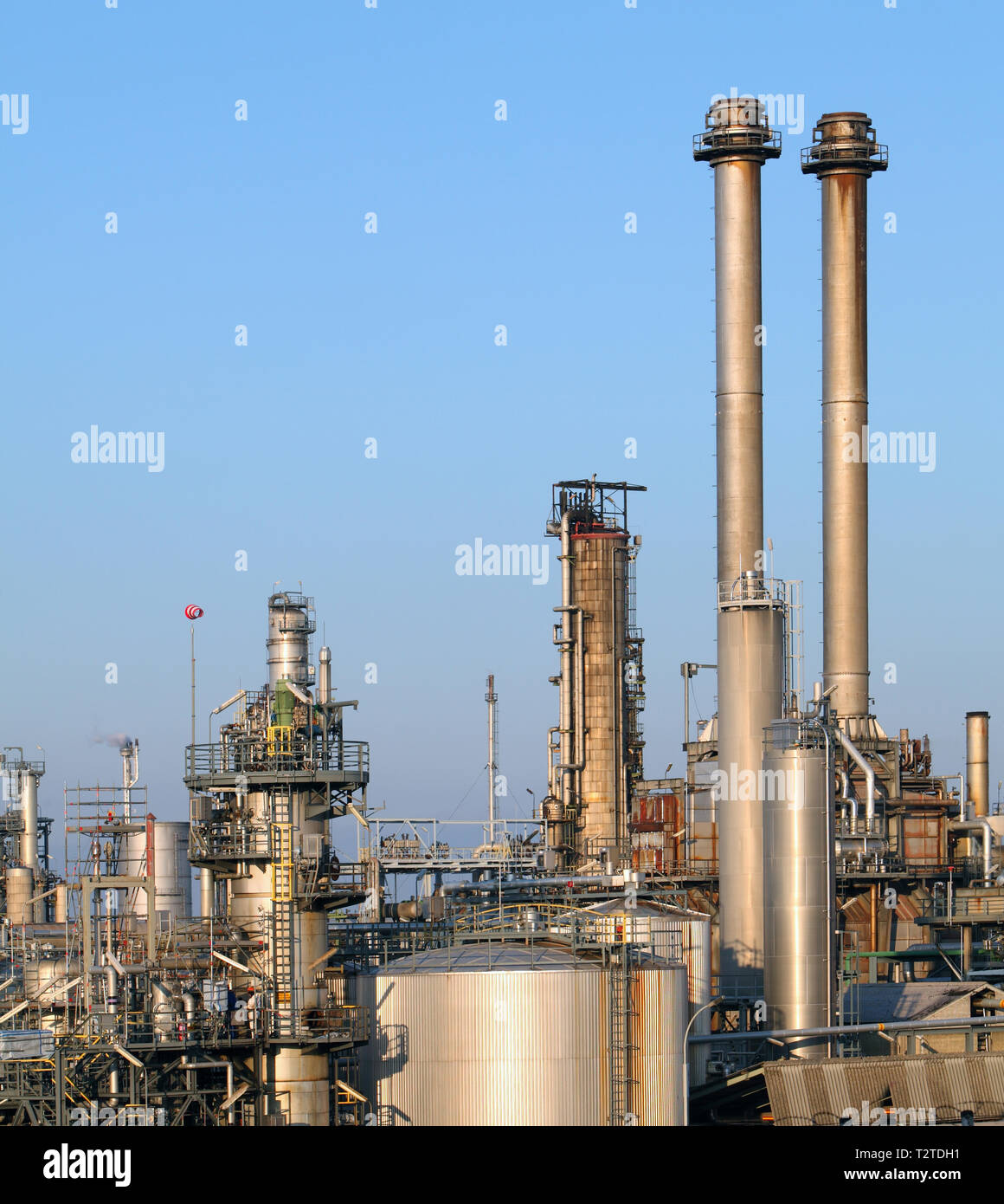 Refinery pipeline in factory Stock Photo - Alamy