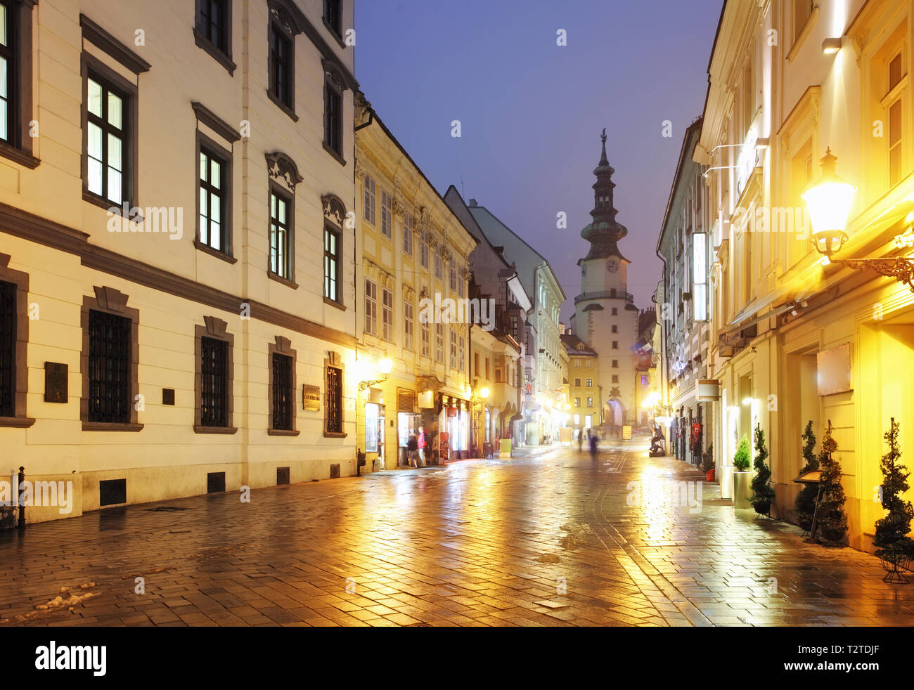 Slovakia bratislava historic downtown building hi-res stock photography ...