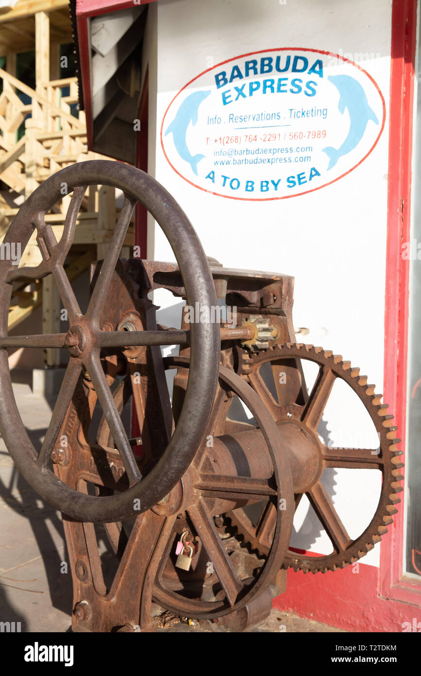 Old printing machine in Antigua Stock Photo - Alamy
