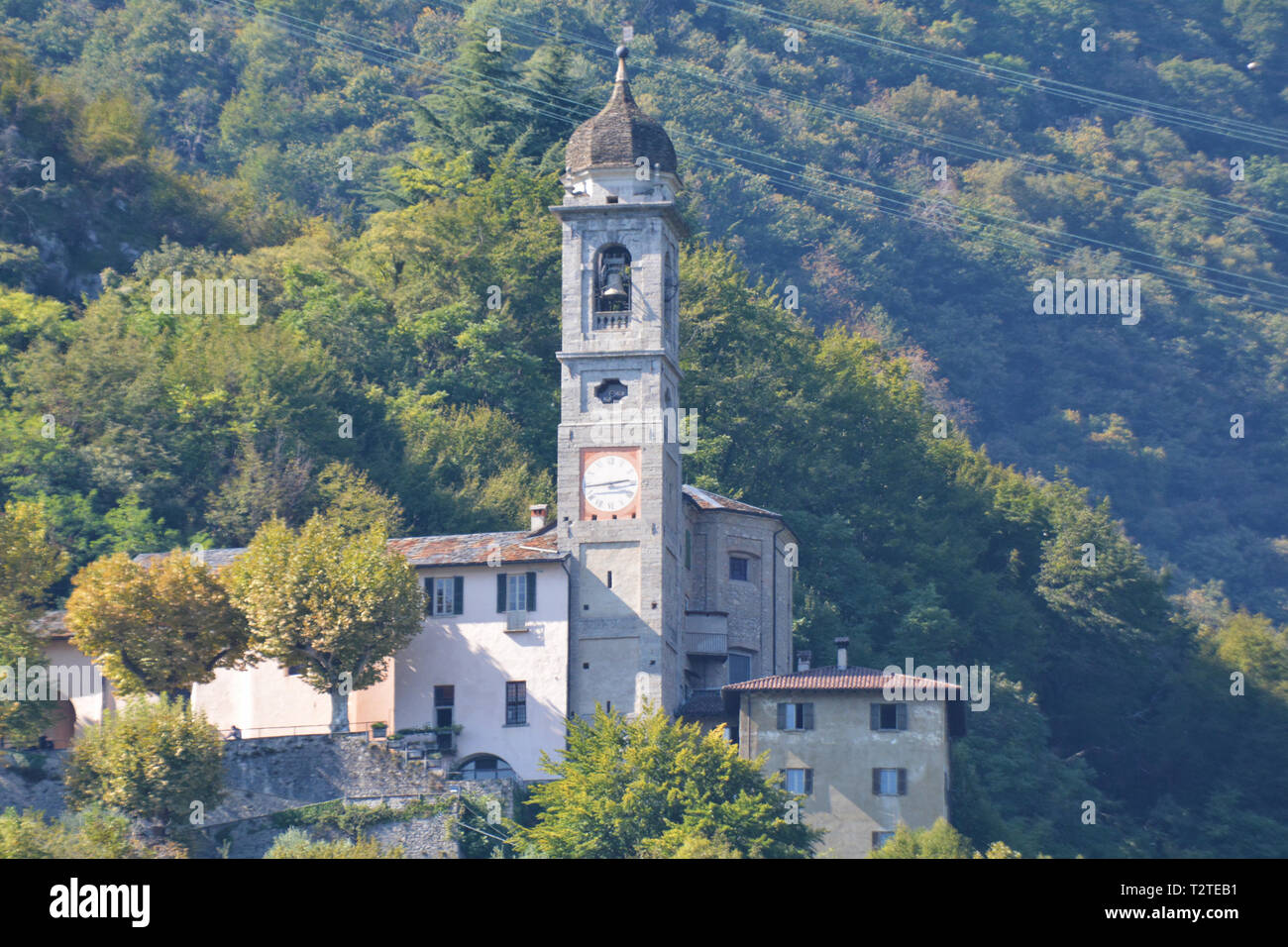 Sanctuary of Madonna del Soccorso at Ossuccio, Tremezzina, Como ...