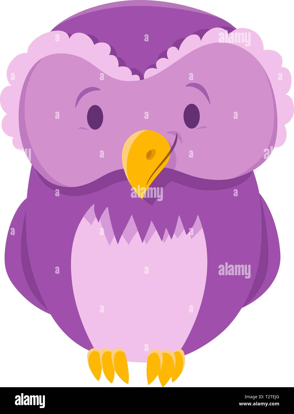 Purple Owl Clipart