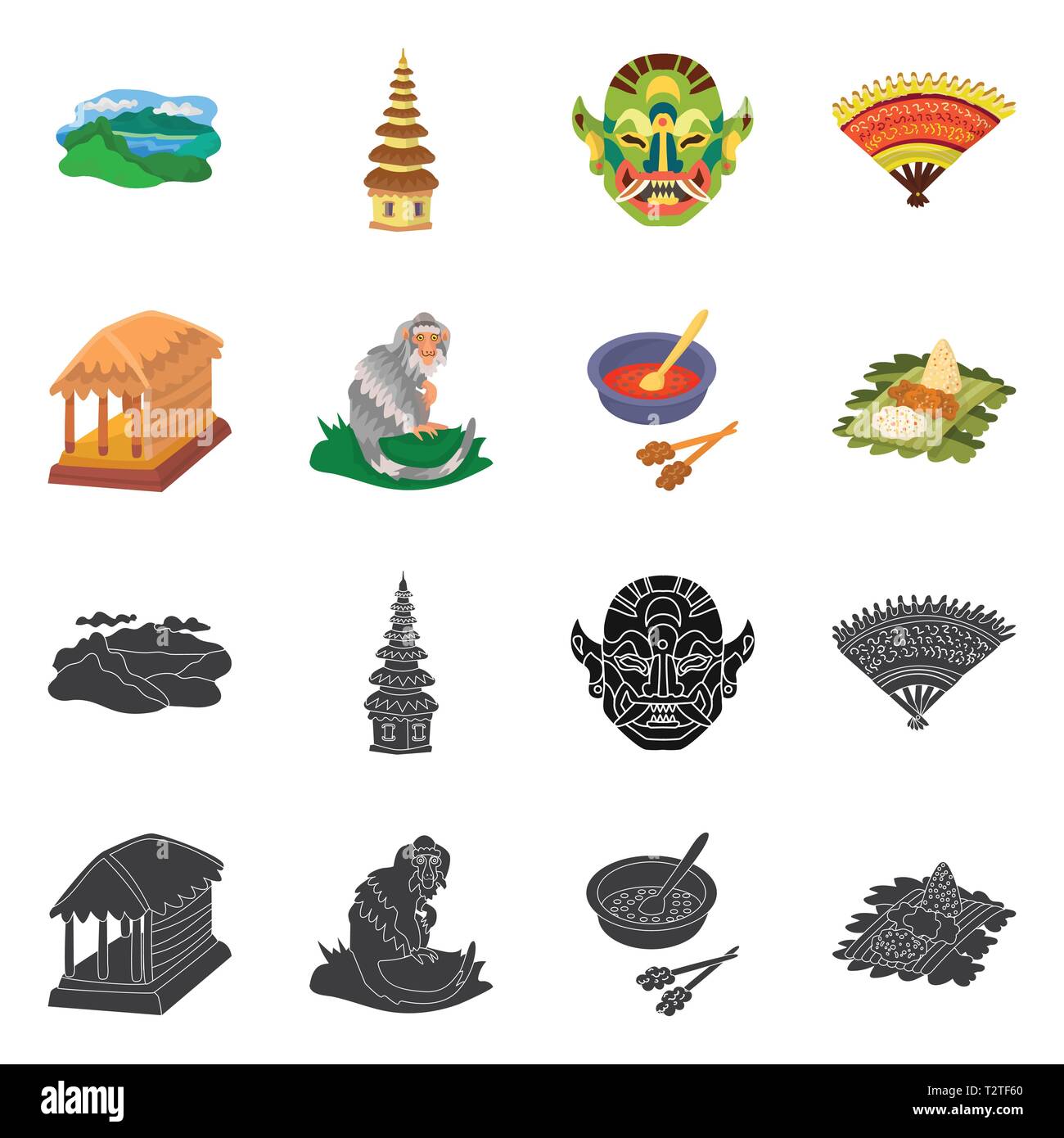 Hindu temple mask Stock Vector Images - Alamy