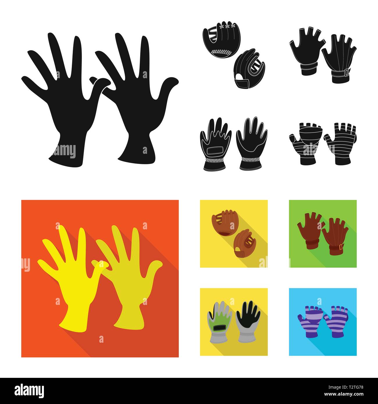 Isolated object of silhouette and safety sign. Collection of silhouette ...