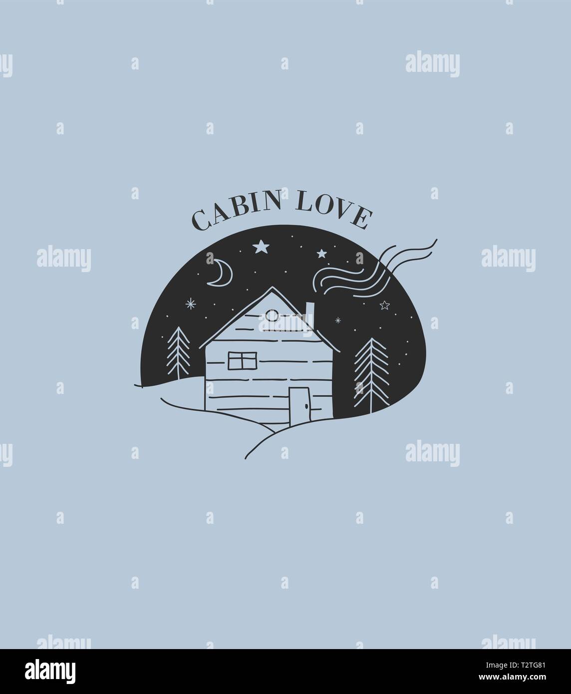 Cabin interior with flowers Stock Vector Images - Alamy