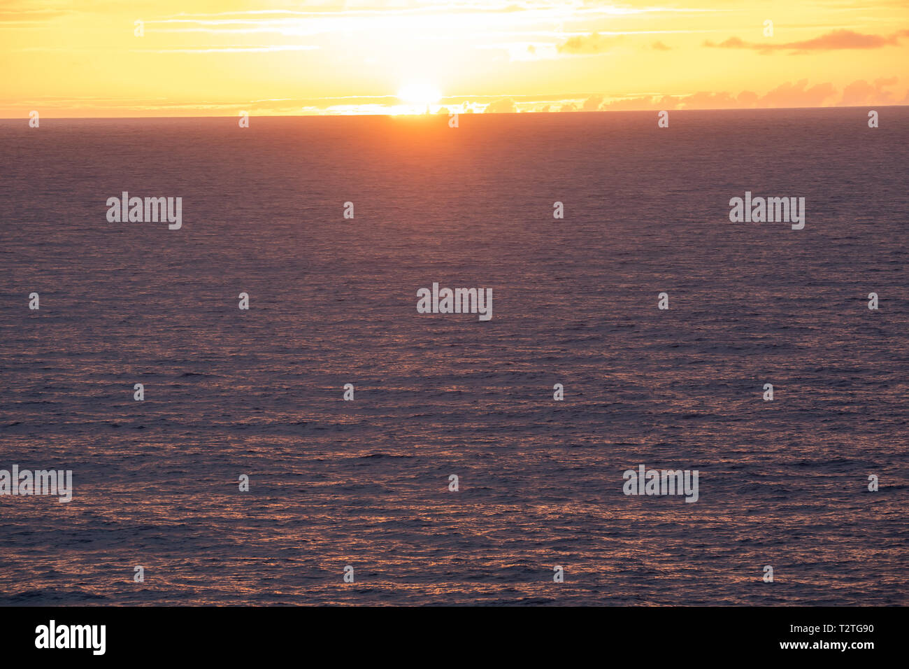Sunset over the North Atlantic Ocean Stock Photo - Alamy
