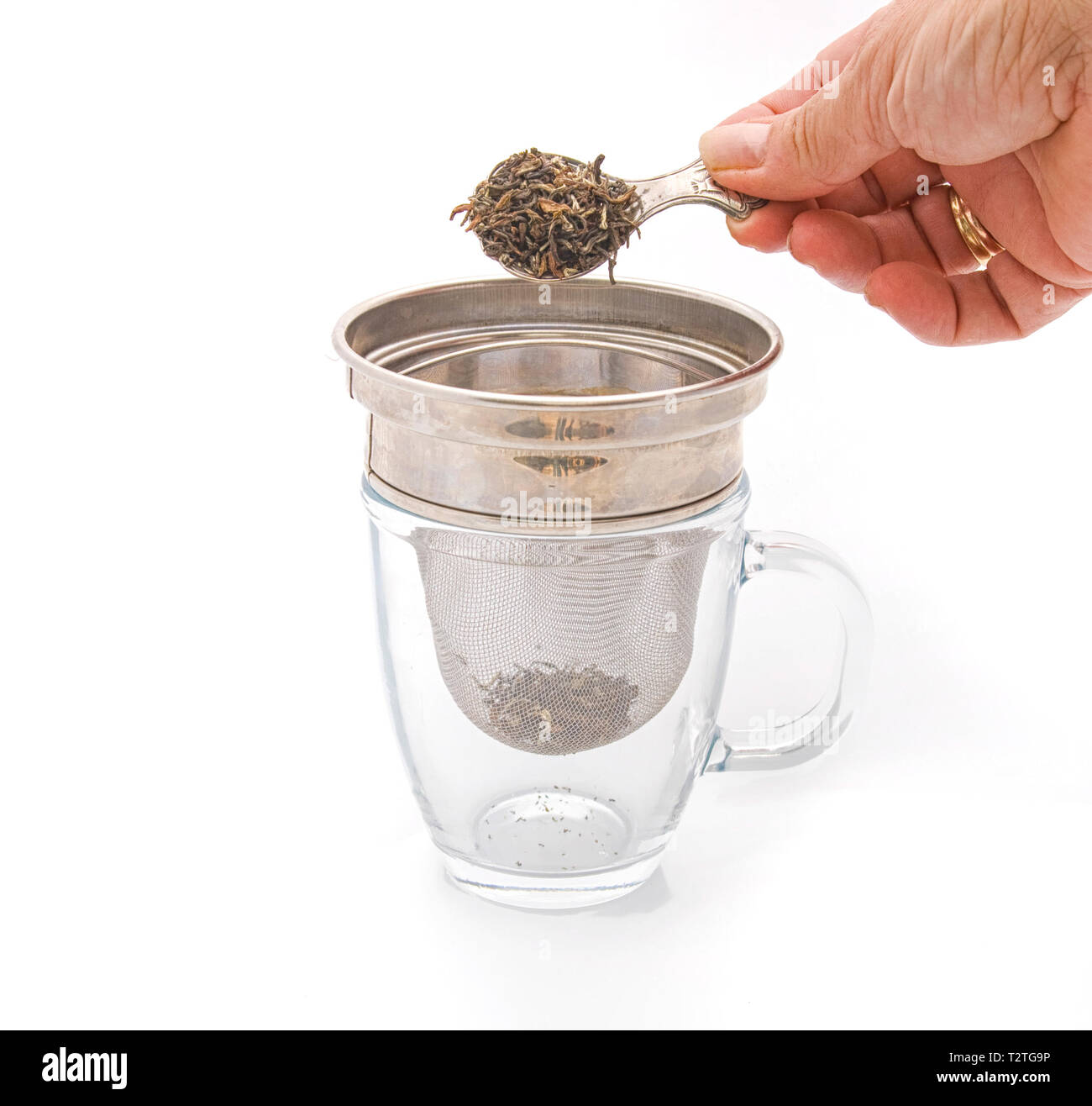 Antique strainer tea strainer hi-res stock photography and images - Alamy