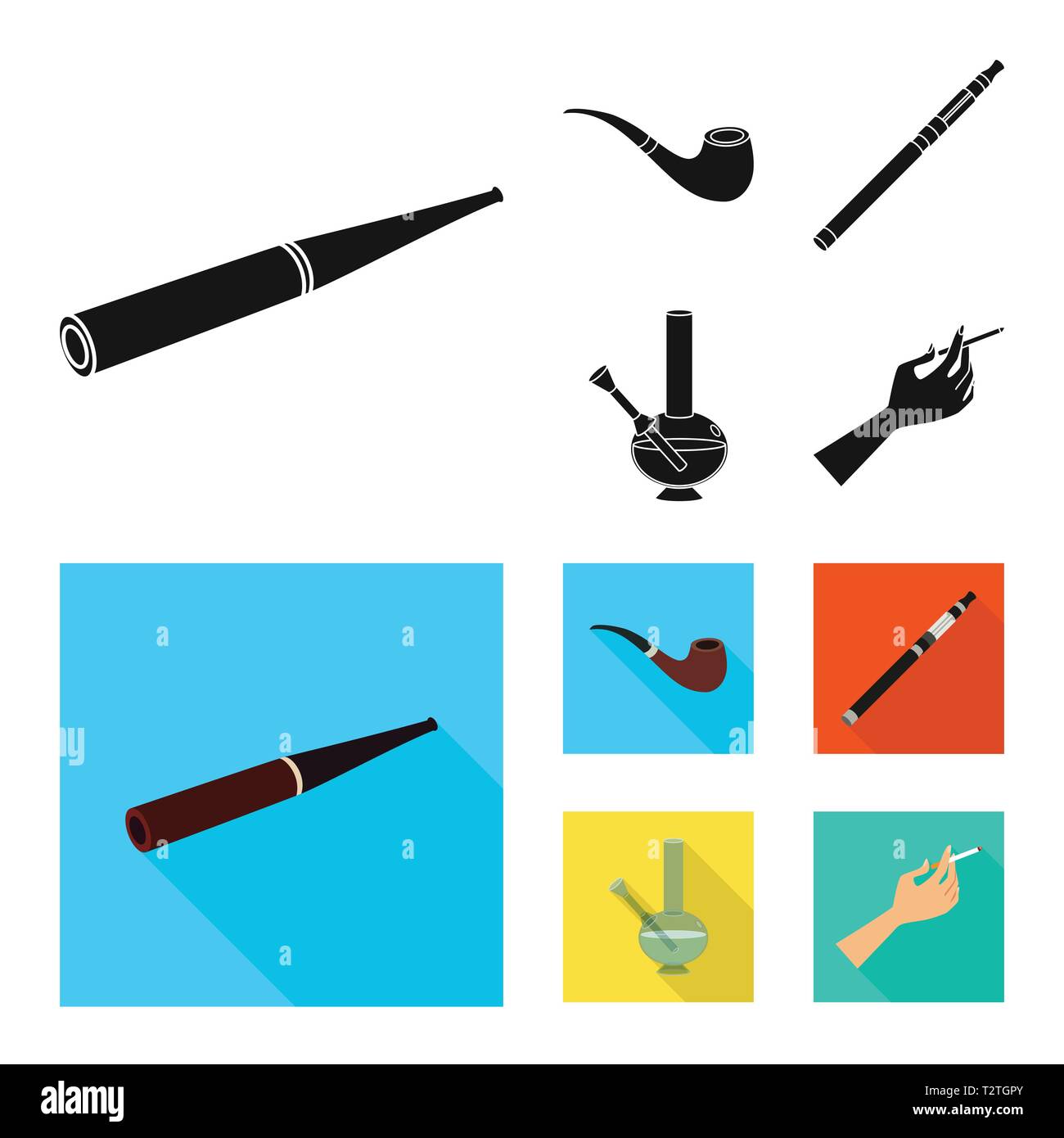 Vector design of refuse and stop symbol. Set of refuse and habit vector ...
