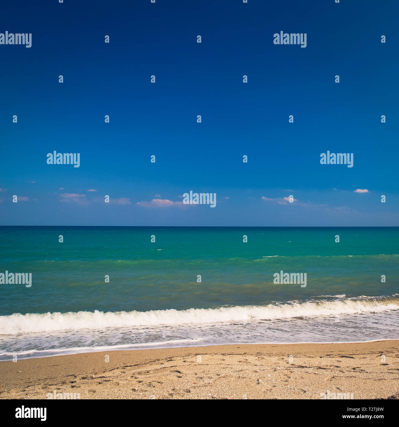 Kalyves beach near the Kalyves hotel, Crete island in Greece Stock ...