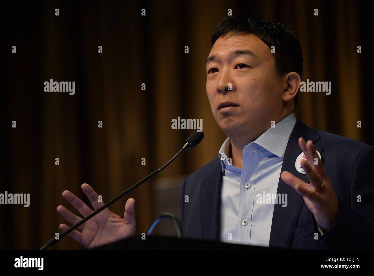 New York, NY, USA. 3rd Apr, 2019. Andrew Yang in attendance for ...