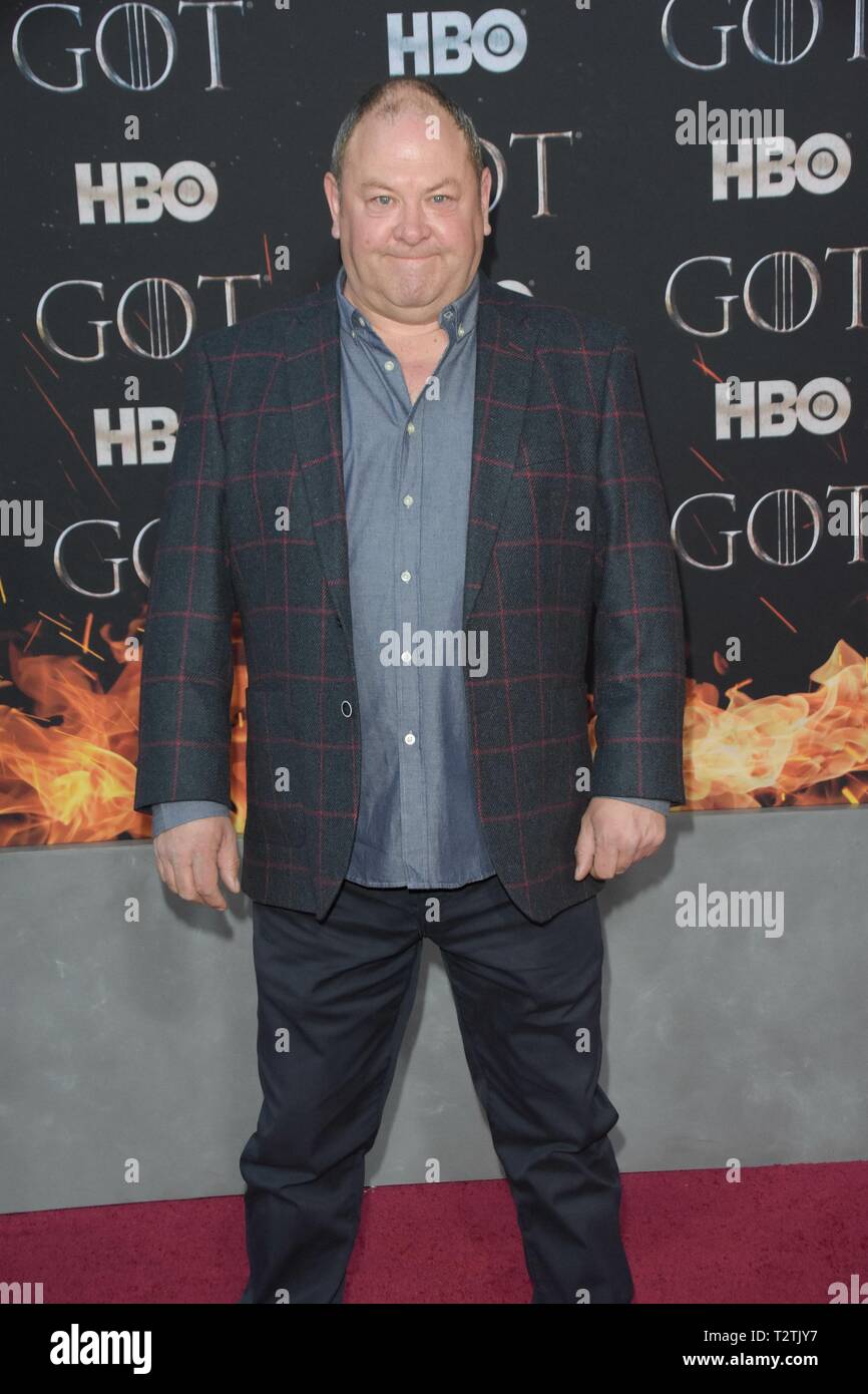 New York, USA. 03rd Apr, 2019. NEW YORK, NY - APRIL 3: Mark Addy ...