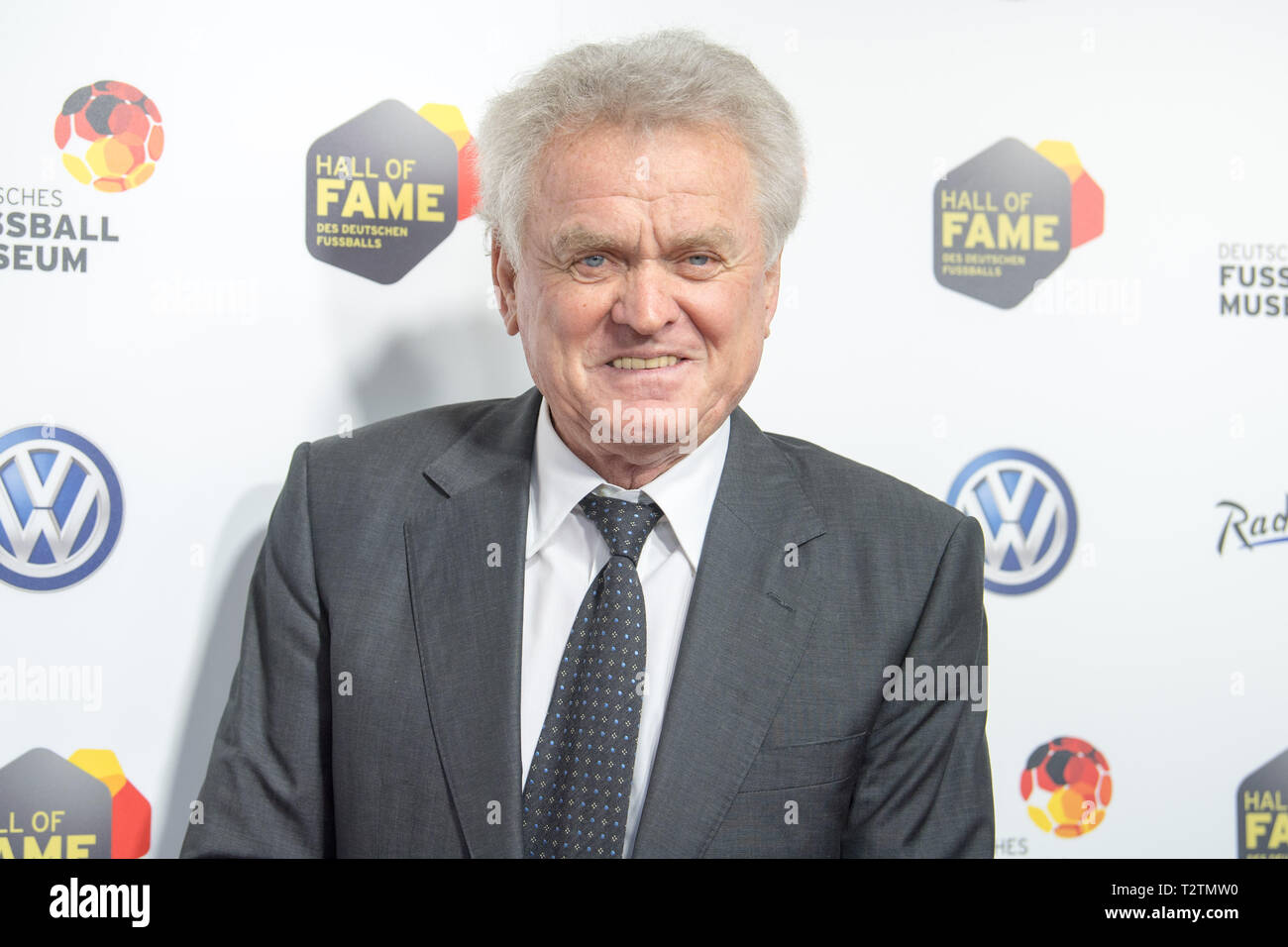 Sepp MAIER (former professional soccer player), bust portrait, red ...