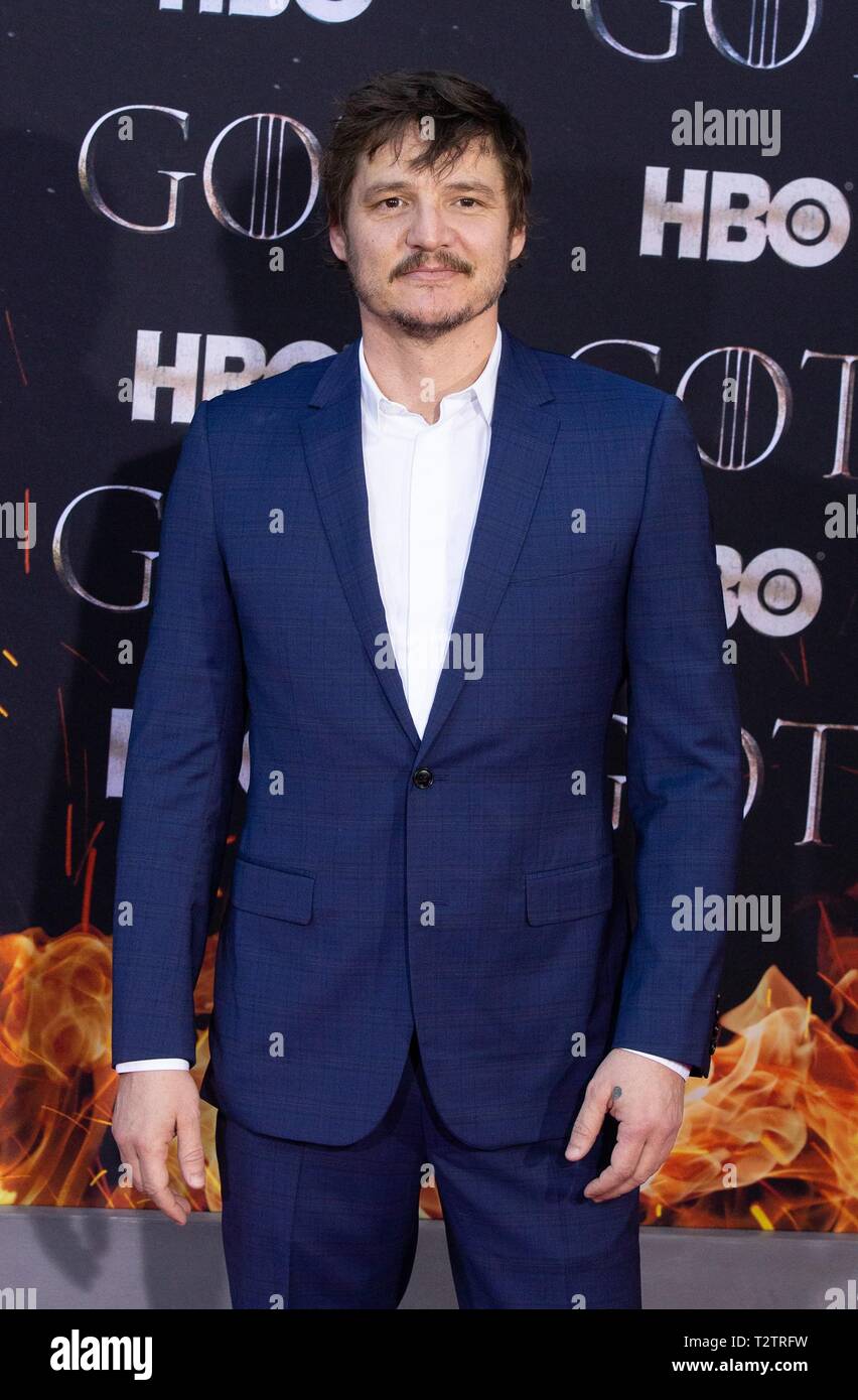 New York, NY, USA. 3rd Apr, 2019. Pedro Pascal at arrivals for GAME OF ...