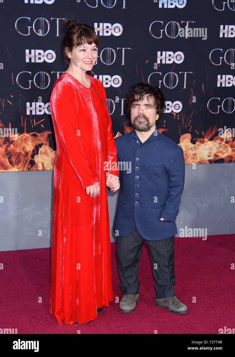 Erica Schmidt, Peter Dinklage at arrivals for GAME OF THRONES Finale ...
