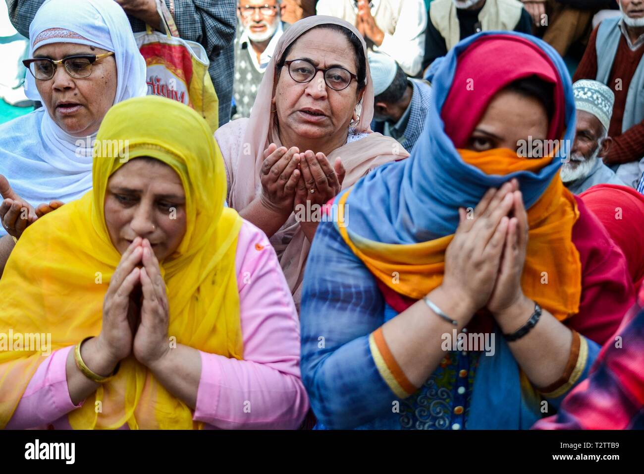 April 4, 2019 - Kashmir, J&K, India - Kashmiri Muslim women seen ...