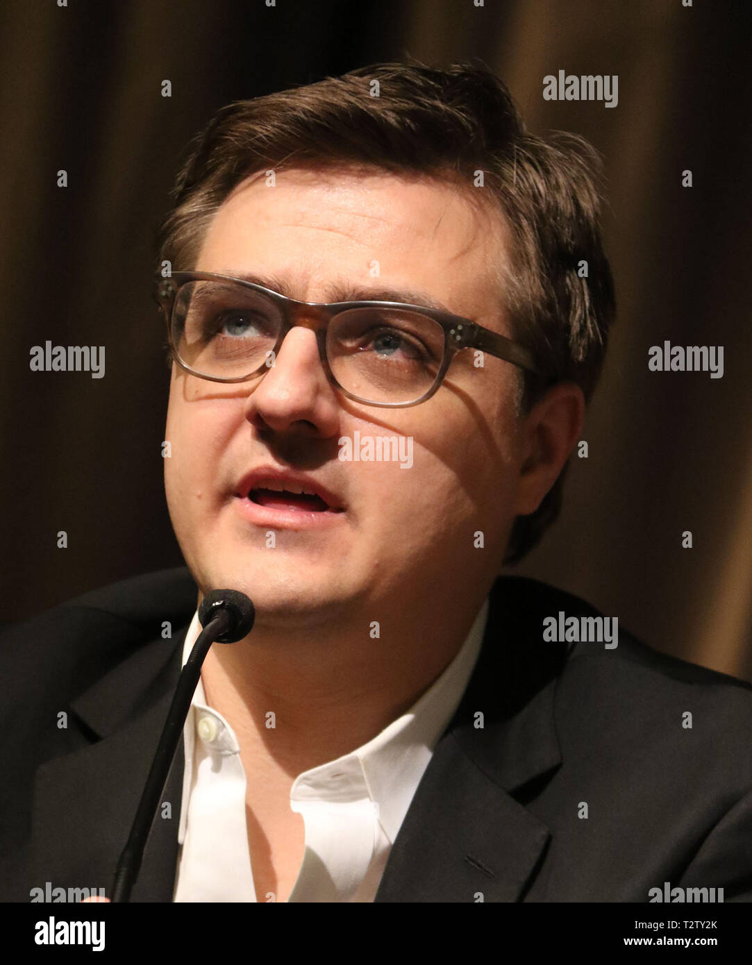 New York City, New York, USA. 4th Apr, 2019. MSNBC news personality ...
