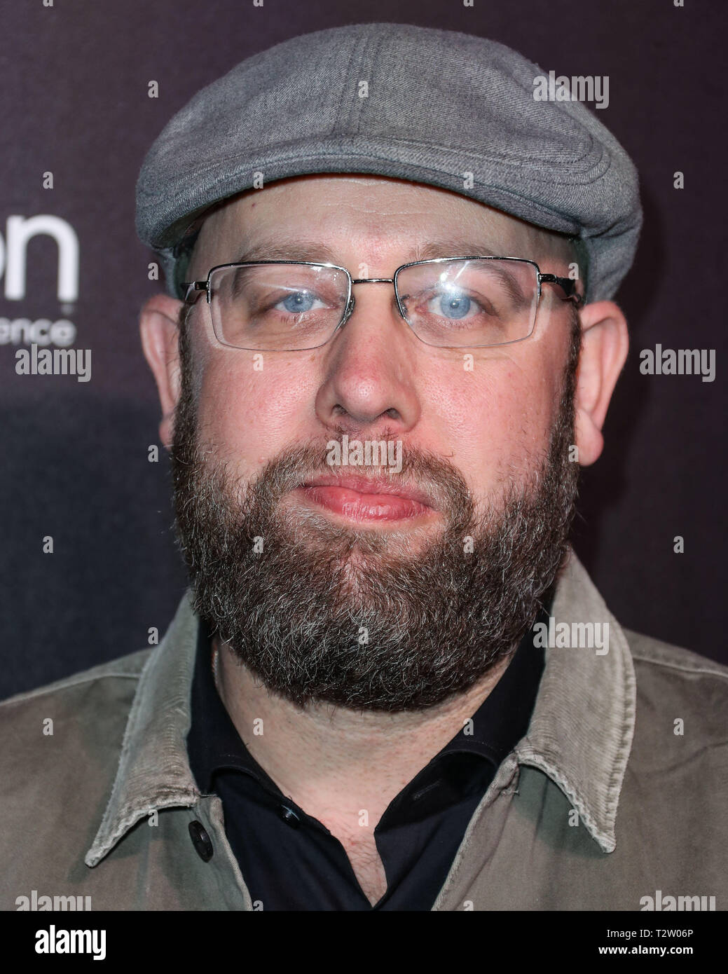 Las Vegas, United States. 04th Apr, 2019. Andrew Erwin arrives at the ...