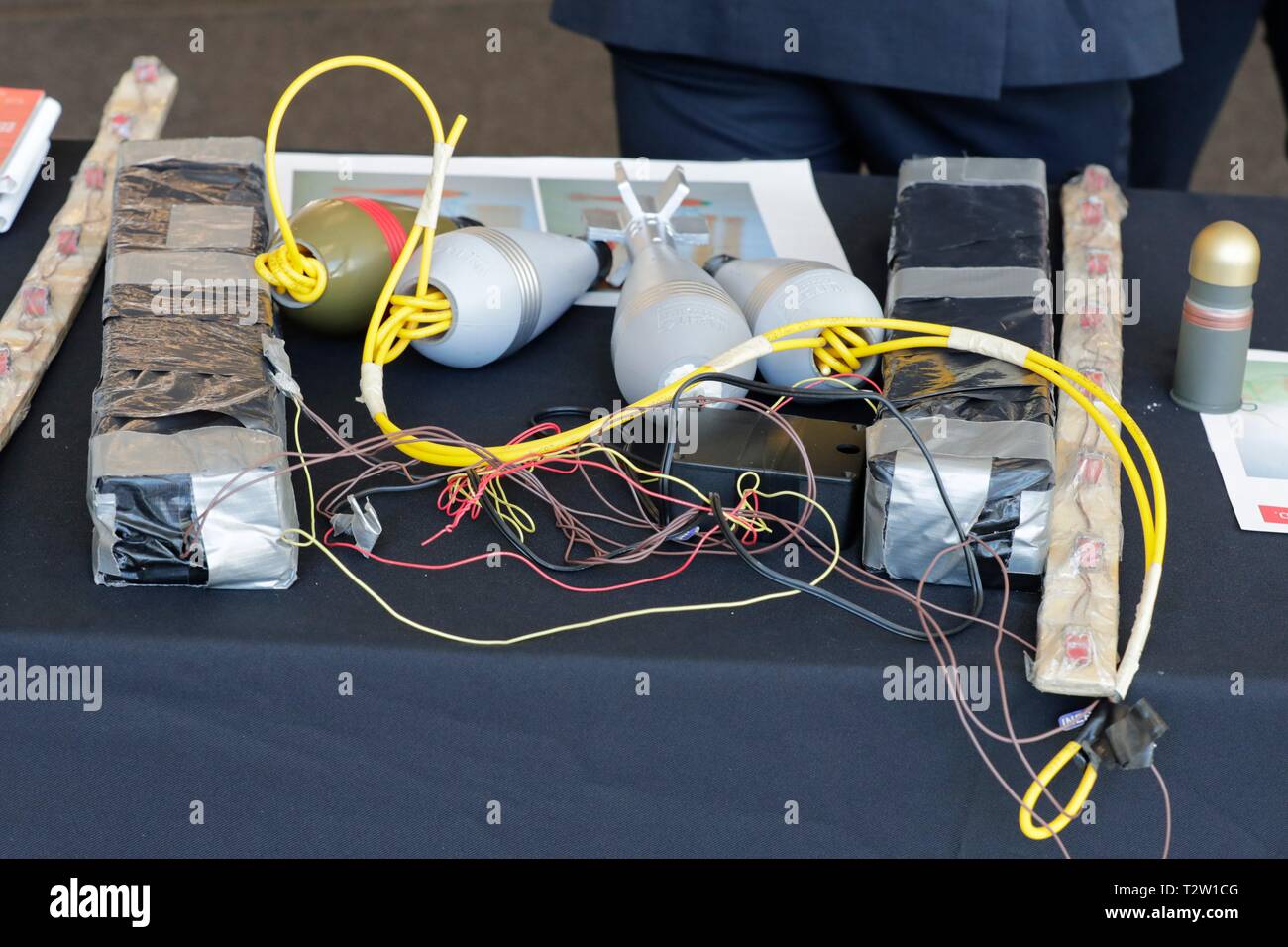 United Nations, New York, USA, April 04, 2019 - Improvised explosive ...