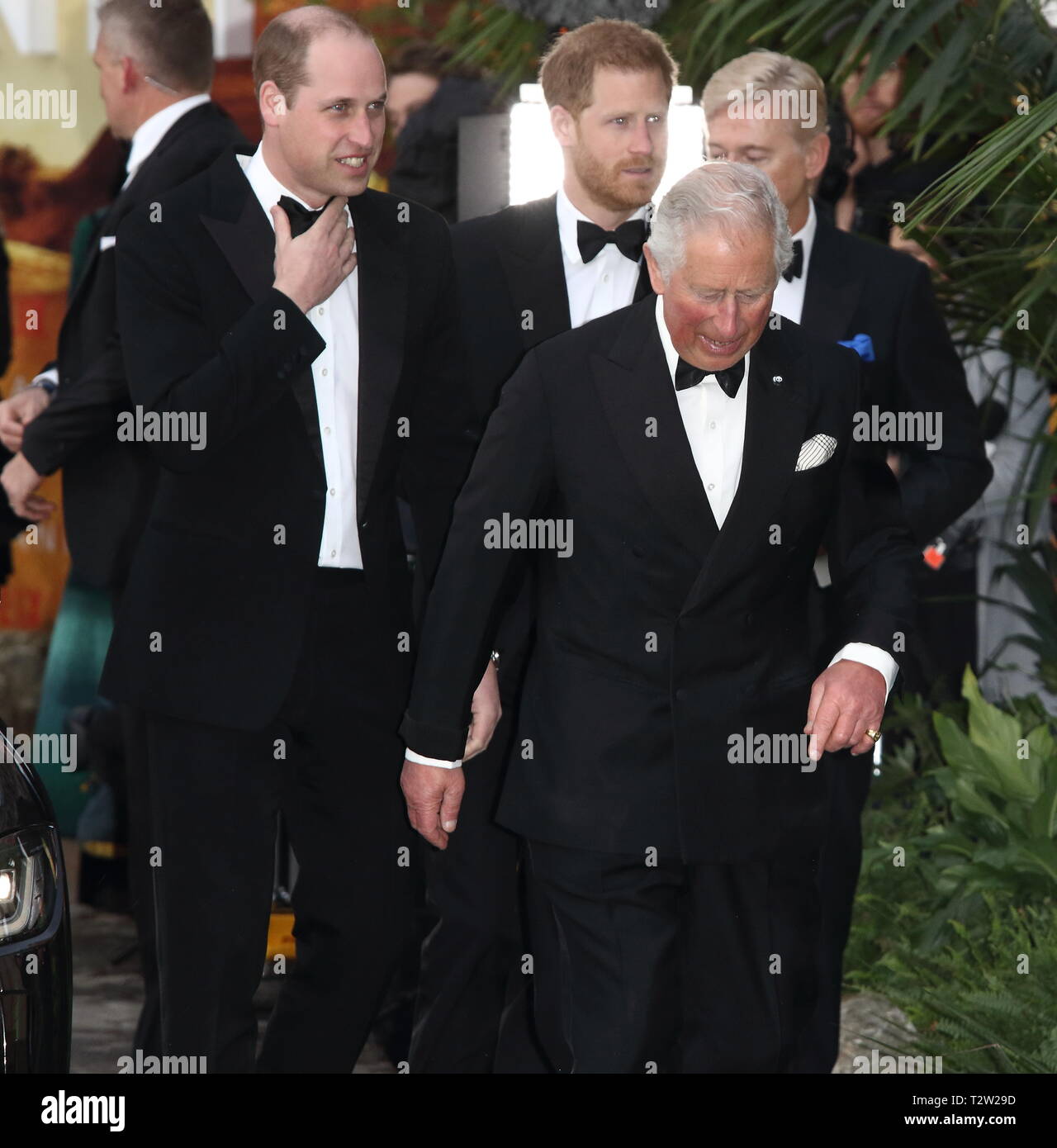 London, UK. 04th Apr, 2019. HRH Prince Charles, HRH Prince William and ...