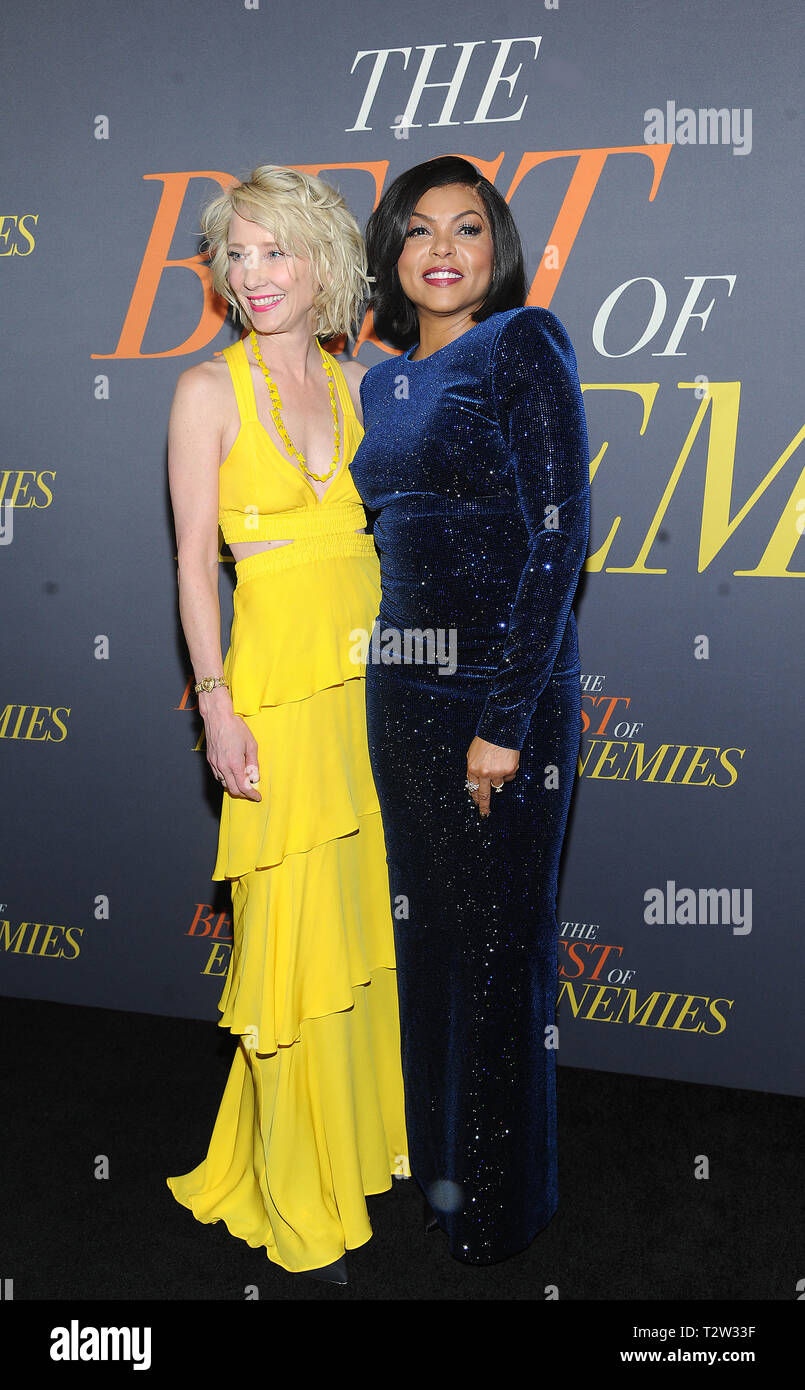 New York, New York, USA. 04th Apr, 2019. Anne Hecht and Taraji P ...