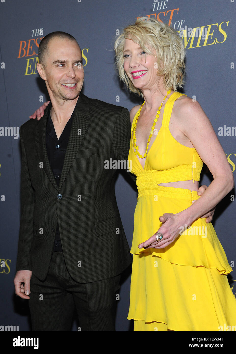 New York, New York, USA. 04th Apr, 2019. Sam Rockwell and Anne Hecht ...