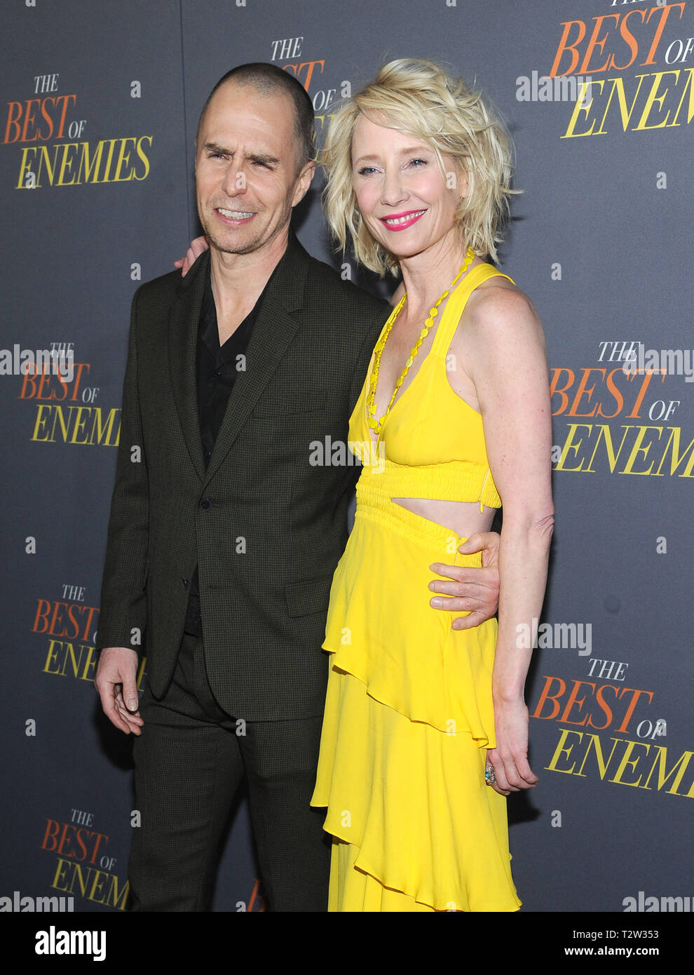 New York, New York, USA. 04th Apr, 2019. Sam Rockwell and Anne Hecht ...