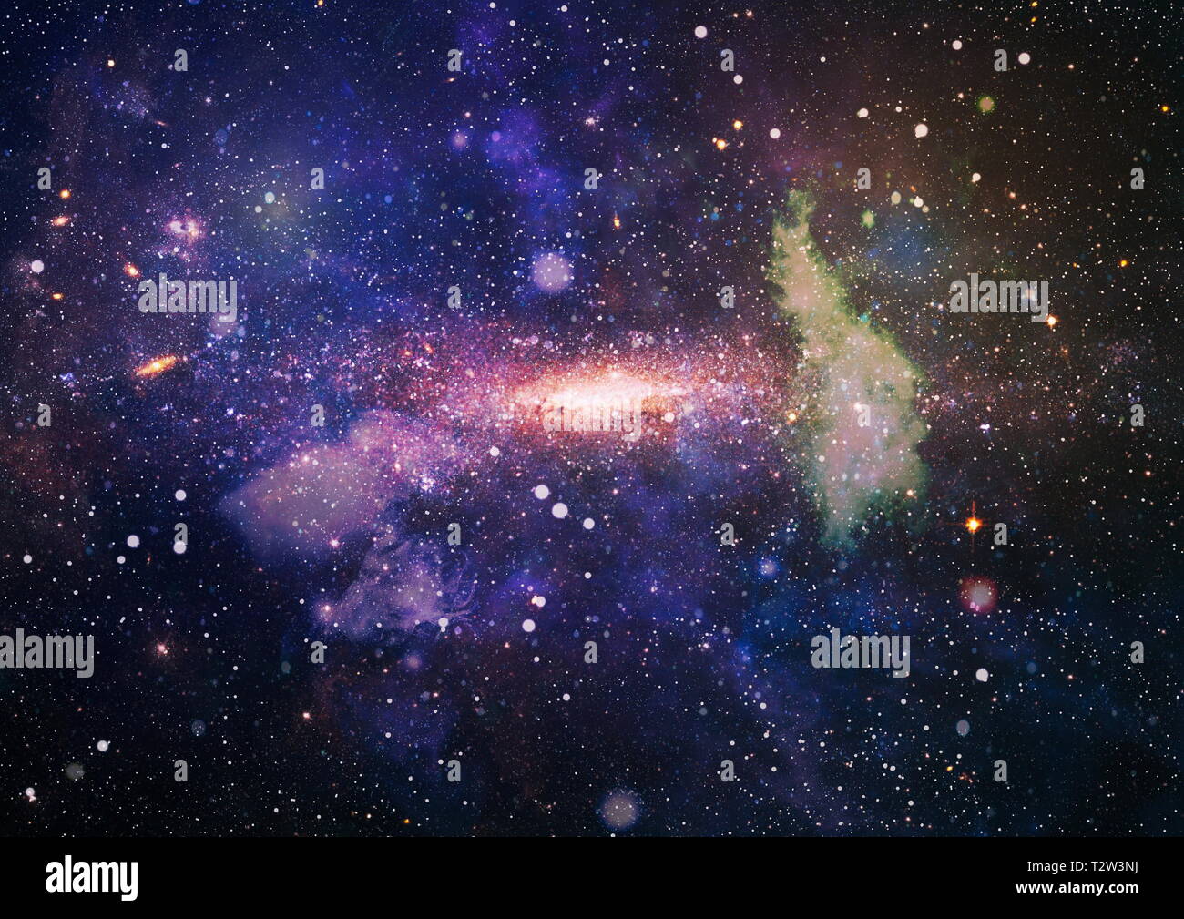 nebula and open cluster of stars in the universe.Beautiful nebula ...