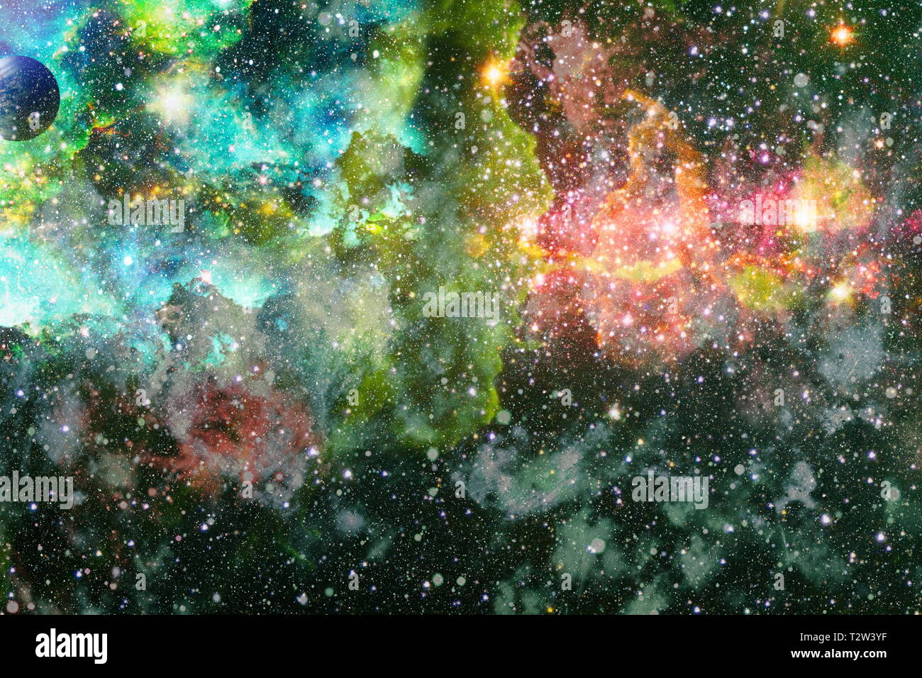 Small part of an infinite star field of space in the Universe ...