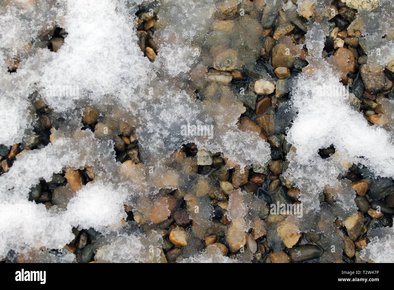 Snowmelt patterns hi-res stock photography and images - Alamy