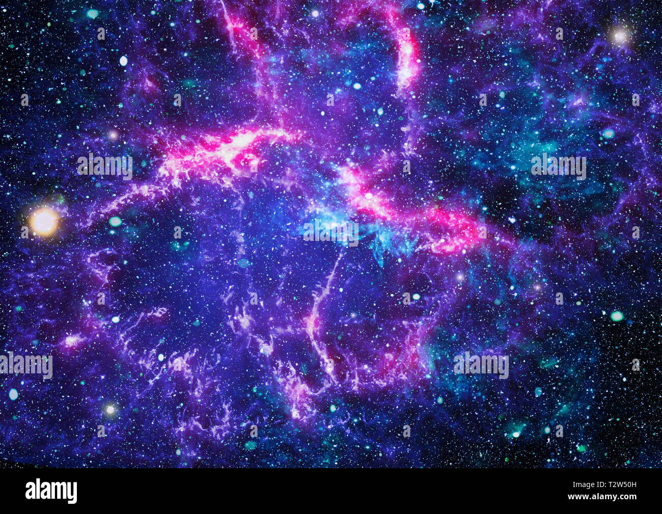 planets, stars and galaxies in outer space showing the beauty of space ...