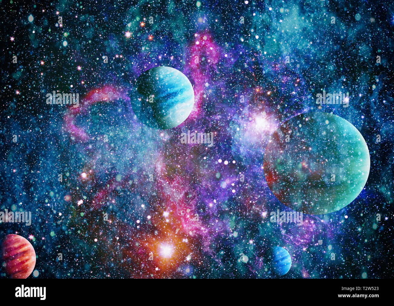 Planets Stars And Galaxies In Outer Space Showing The Beauty Of Space Planets Stars And Galaxies In Outer Space Showing The Beauty Of Space