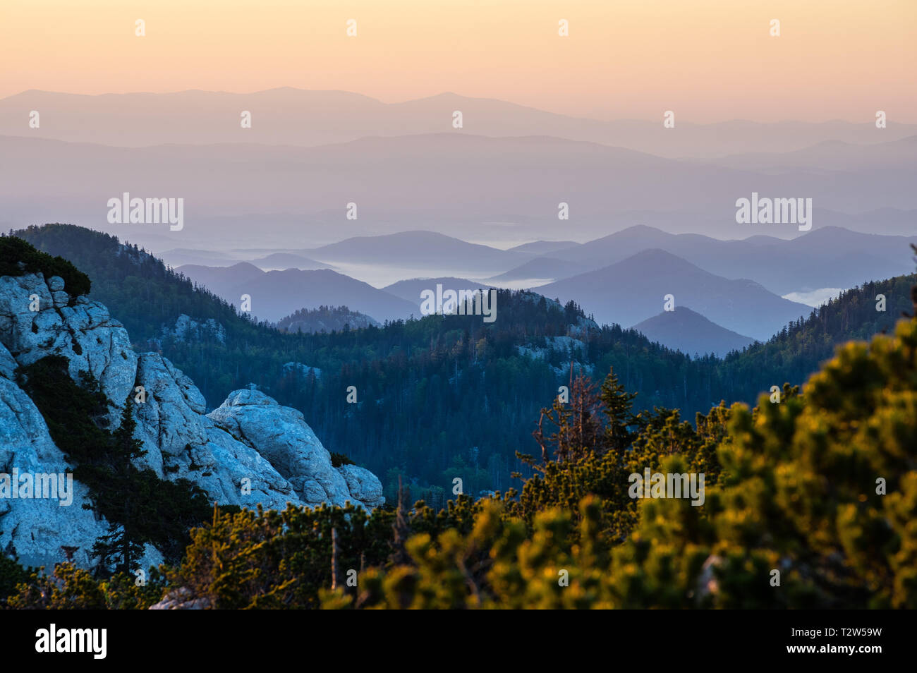 National park Sjeverni Velebit. One of the most beautiful parts of ...