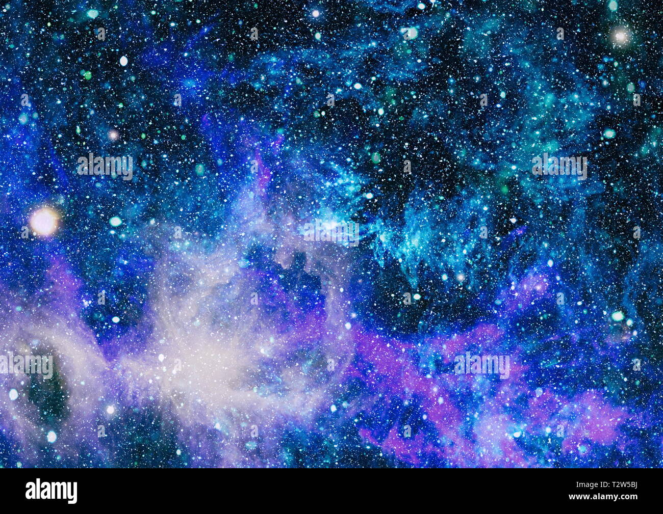 planets, stars and galaxies in outer space showing the beauty of space ...