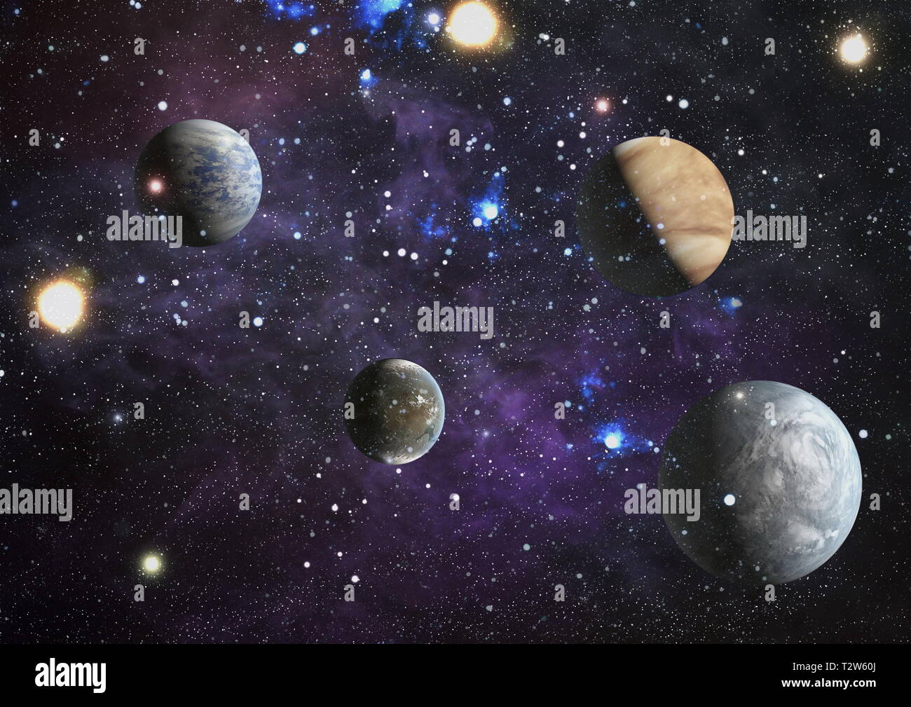Planets Stars And Galaxies In Outer Space Showing The Beauty Of Space Planets Stars And Galaxies In Outer Space Showing The Beauty Of Space