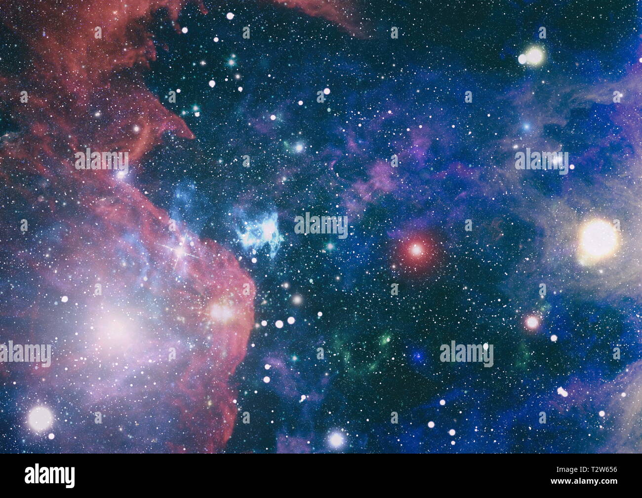 planets, stars and galaxies in outer space showing the beauty of space ...