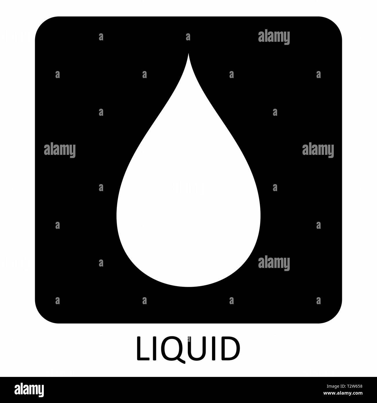 The white drop illustration on dark background Stock Vector Image & Art ...