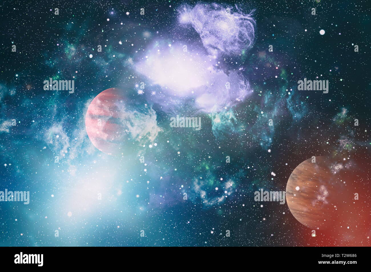 Small part of an infinite star field of space in the Universe ...