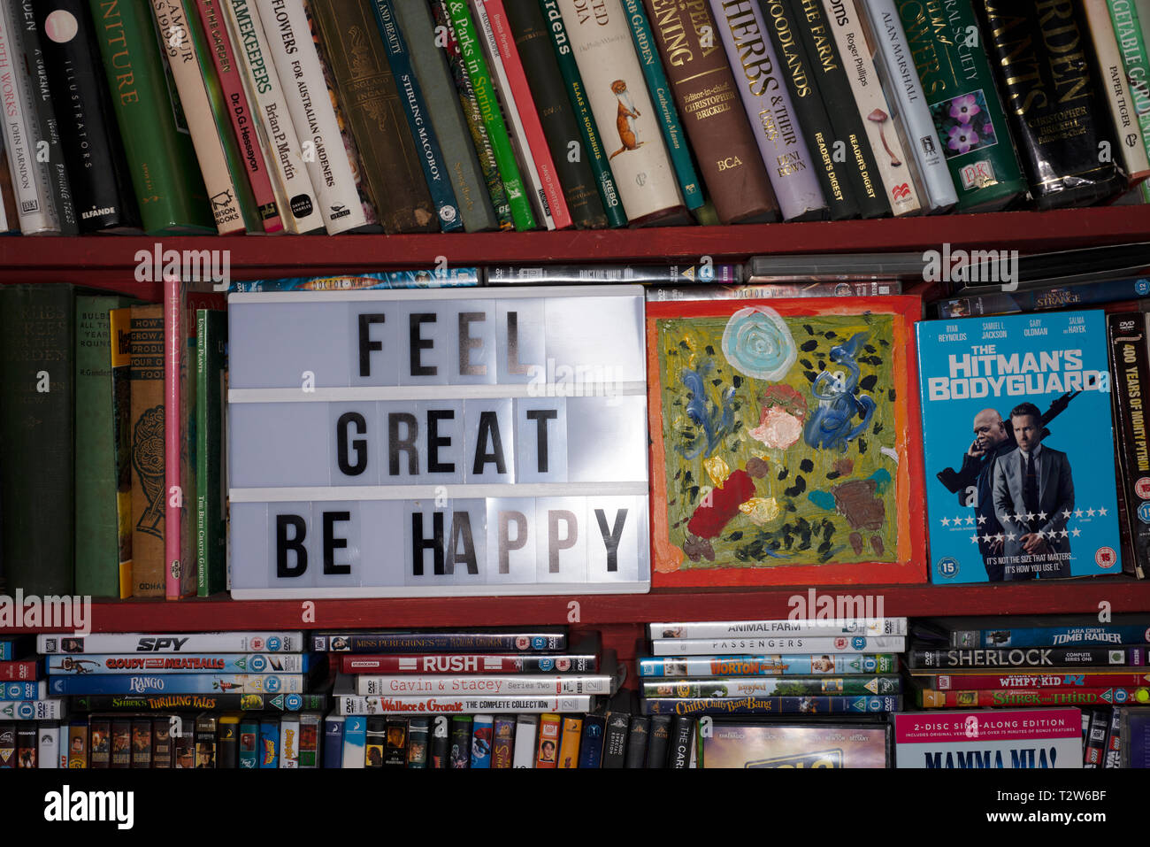 Books and DVD's Stock Photo - Alamy