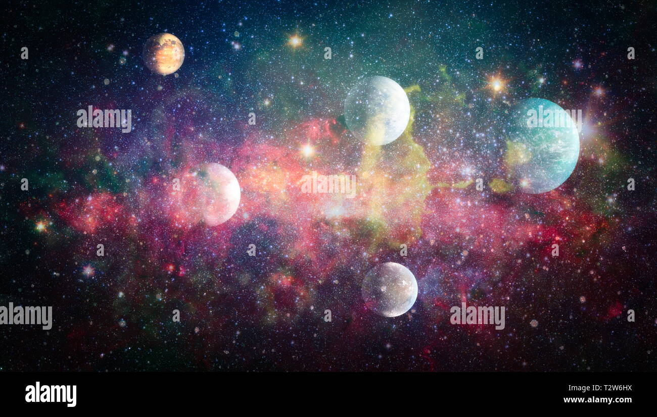 space many light years far from the Earth. Elements of this image ...