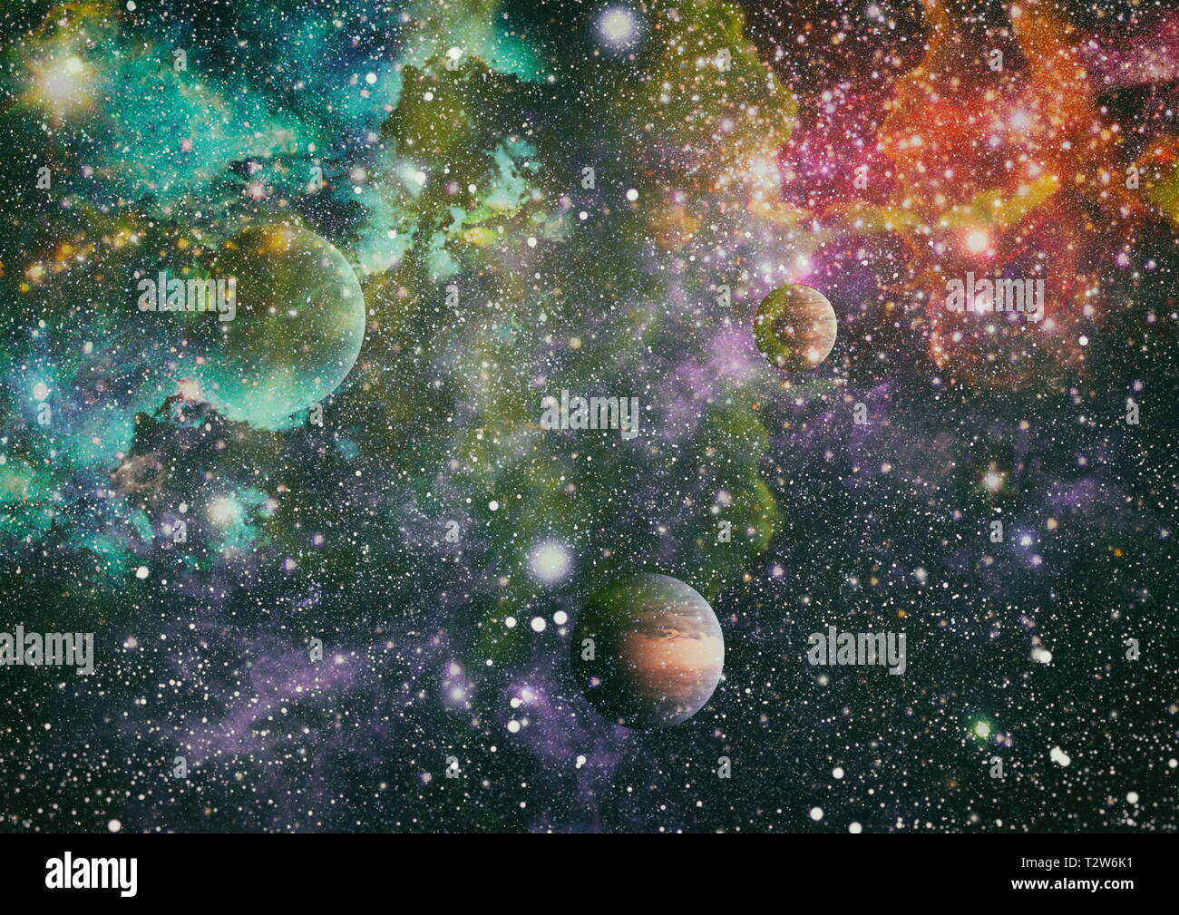 Small part of an infinite star field of space in the Universe ...