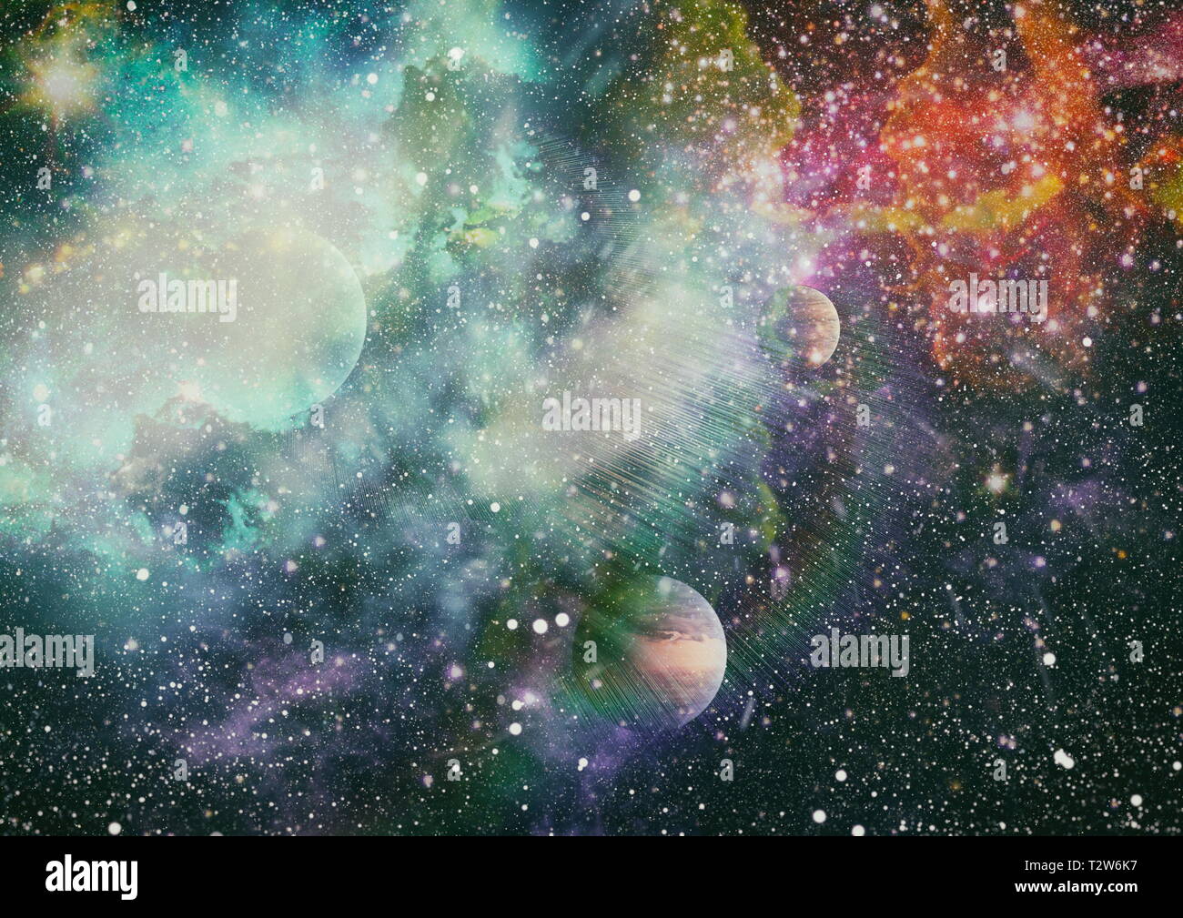 Small part of an infinite star field of space in the Universe ...