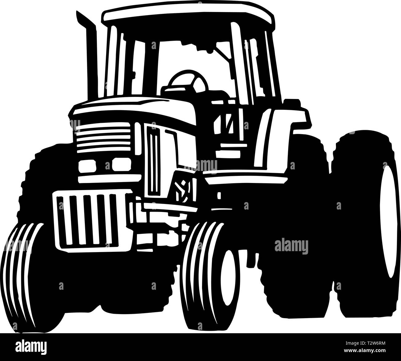 Tractor Vector Illustration Stock Vector Image & Art - Alamy
