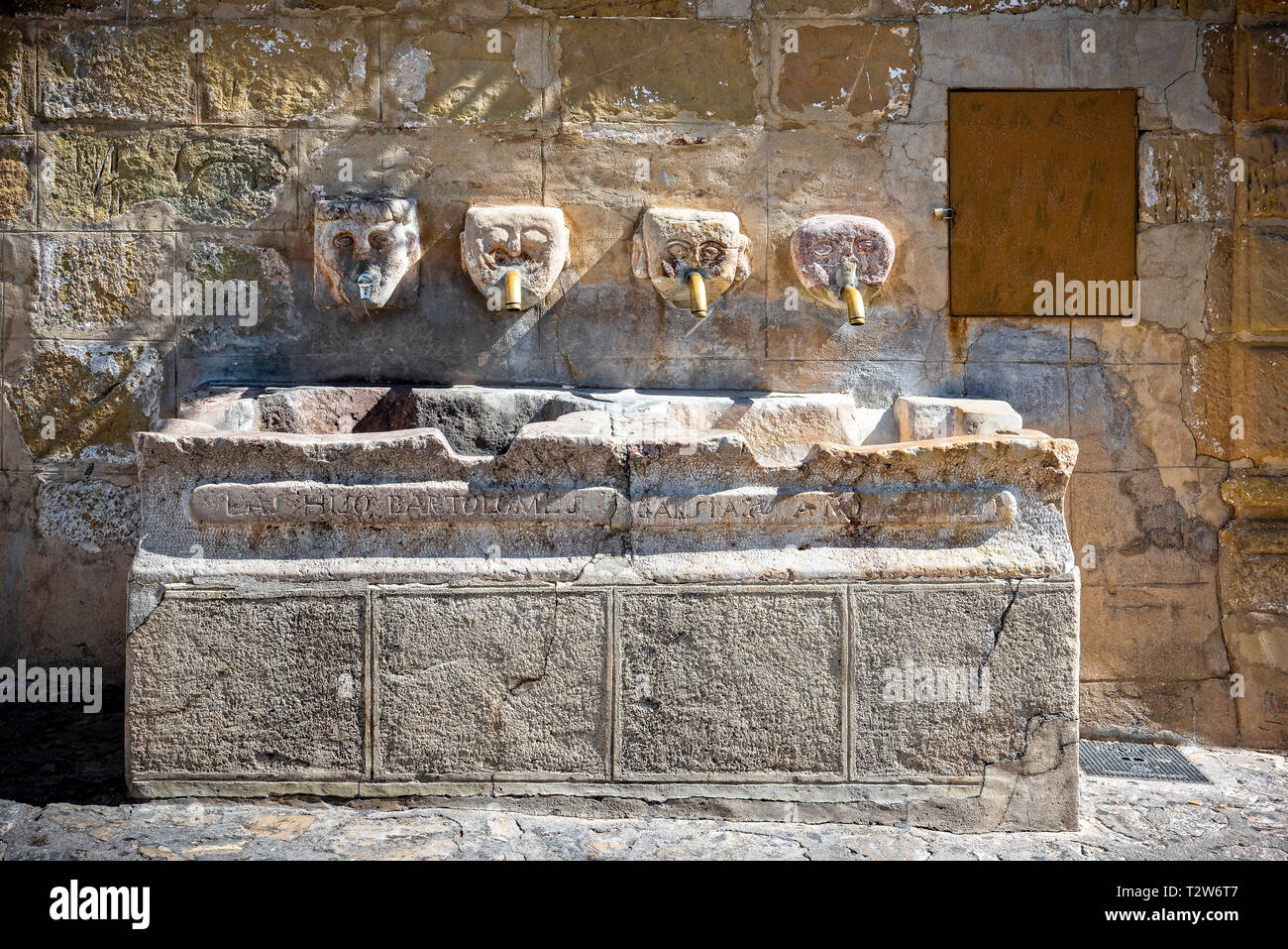 Ancient horse trough - Grazalema Spain Stock Photo - Alamy