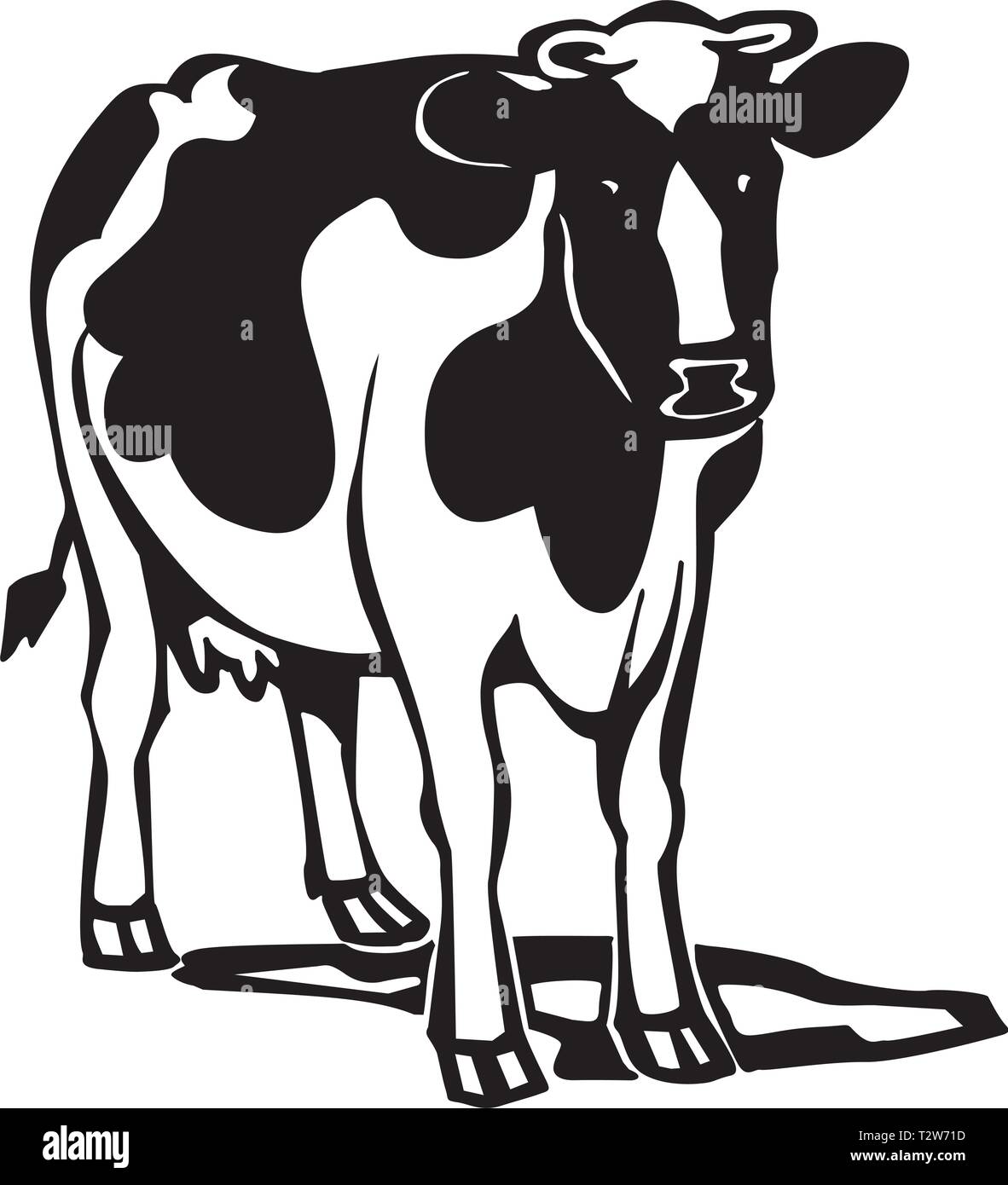 Cow illustration Stock Vector Images - Alamy