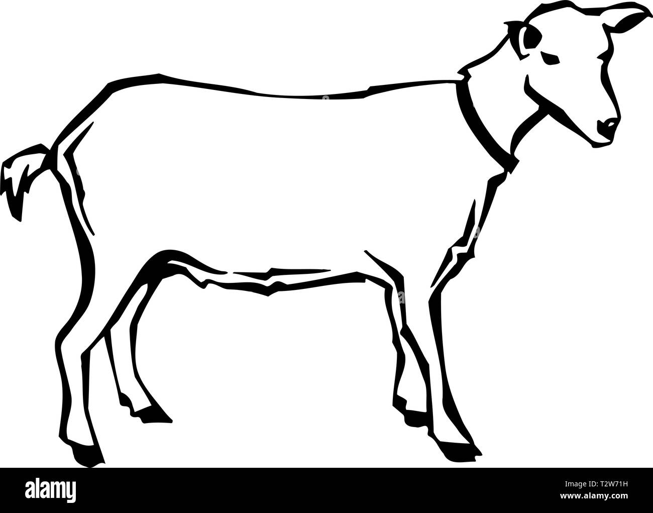 Illustration goat hi-res stock photography and images - Alamy