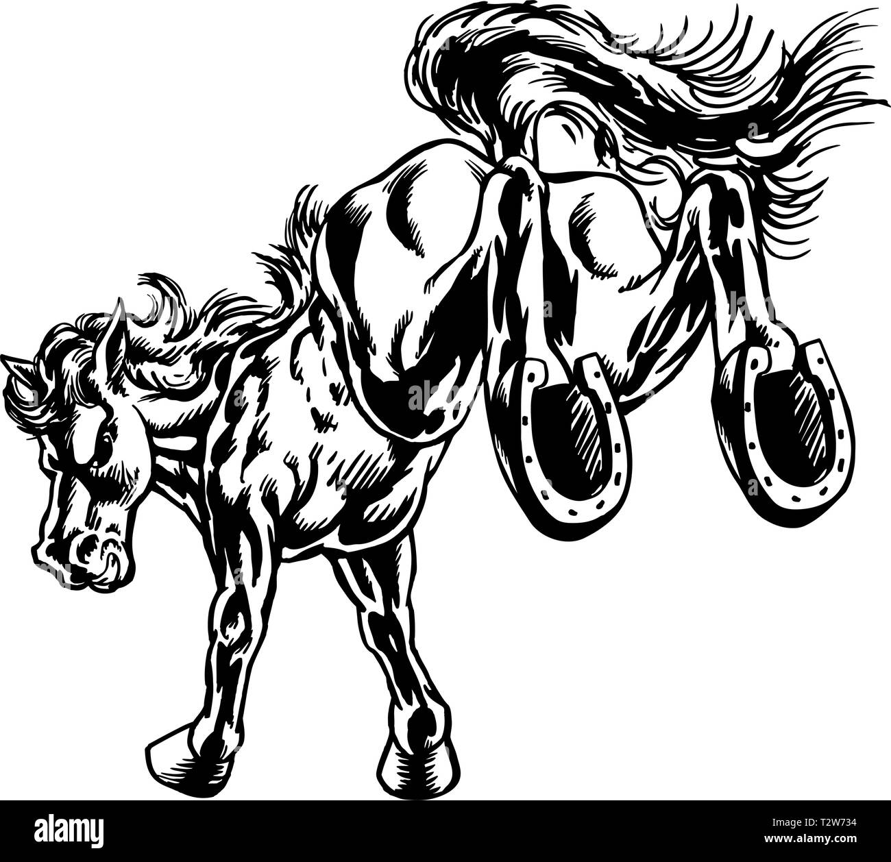Mustang Mascot Vector