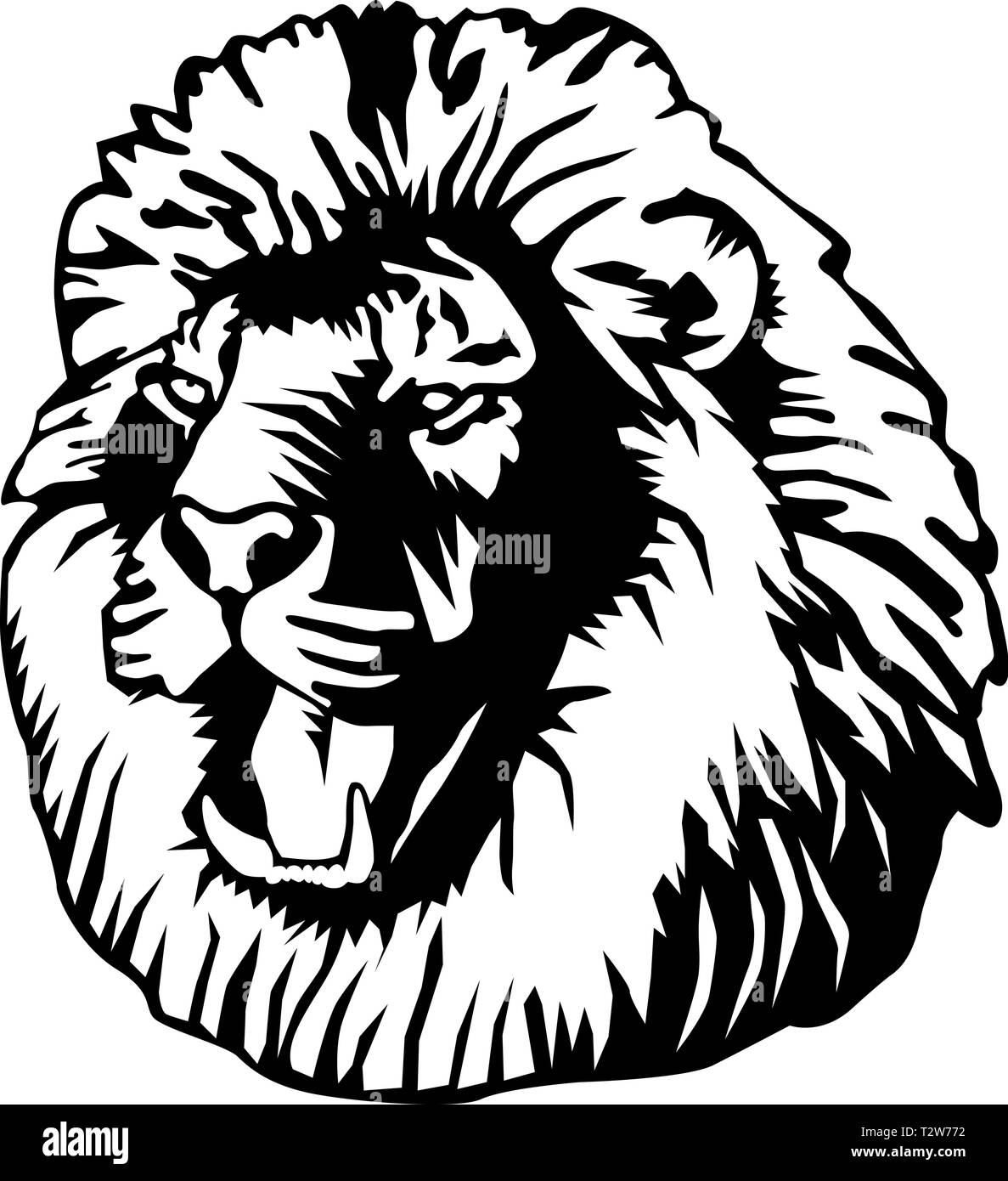 Lion Vector Illustration Stock Vector Image & Art - Alamy